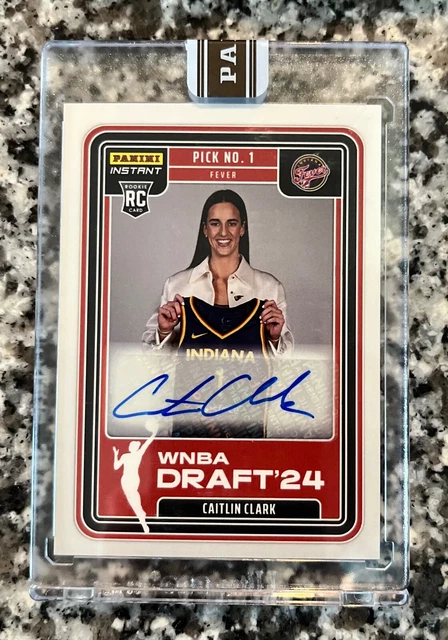 2024 PANINI INSTANT Caitlin Clark WNBA Draft Night Rookie Auto /99 RC ...