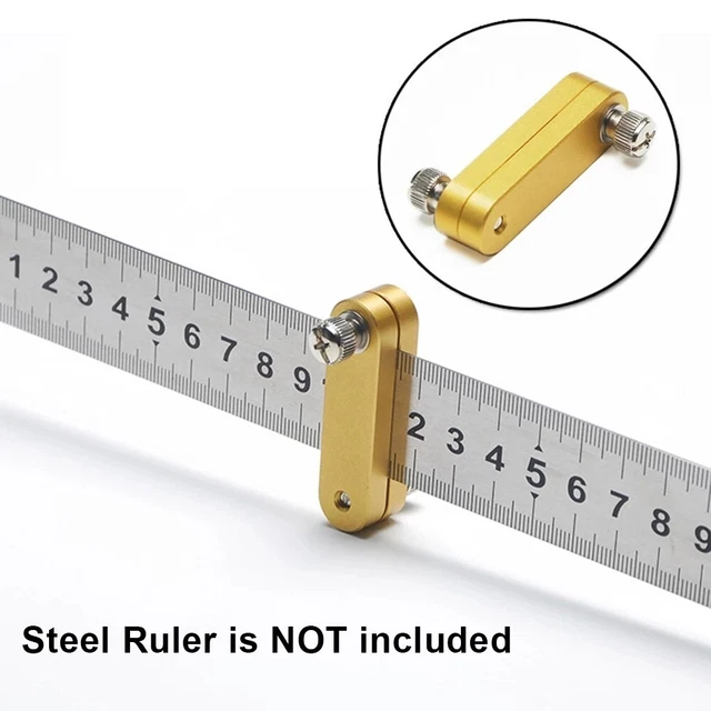 POSITIONING BLOCK SCRIBE Steel Ruler Tool Carpenter DIY 0-3.5mm $22.62 ...