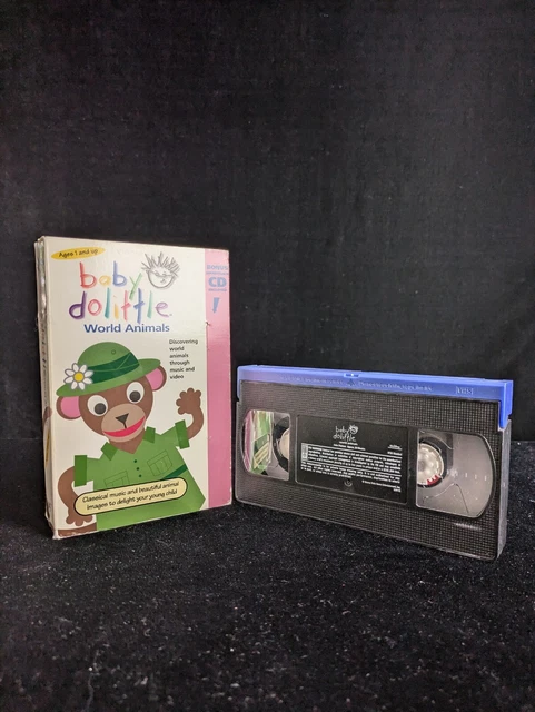 DISNEY BABY EINSTEIN Baby Dolittle World Animals Early 2002 VHS Tape W ...