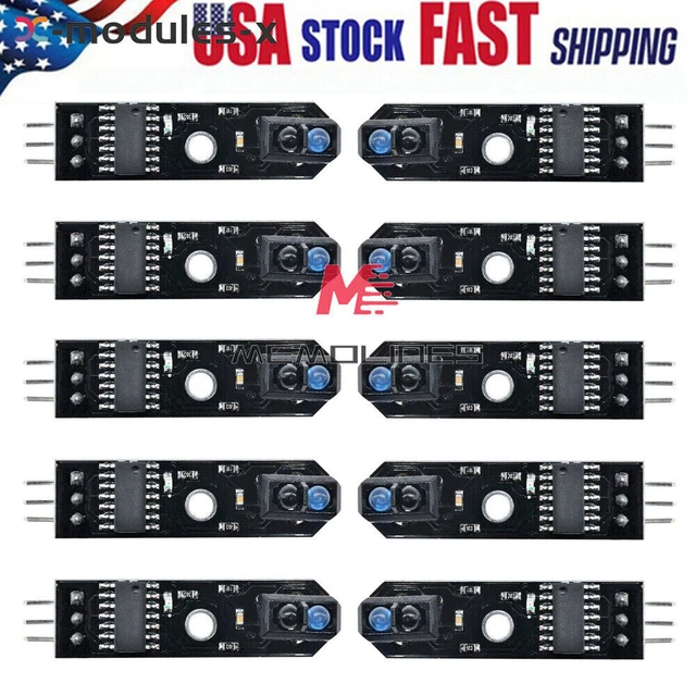 10X IR INFRARED Line Track Follower Sensor TCRT5000 Obstacle Avoidance ...