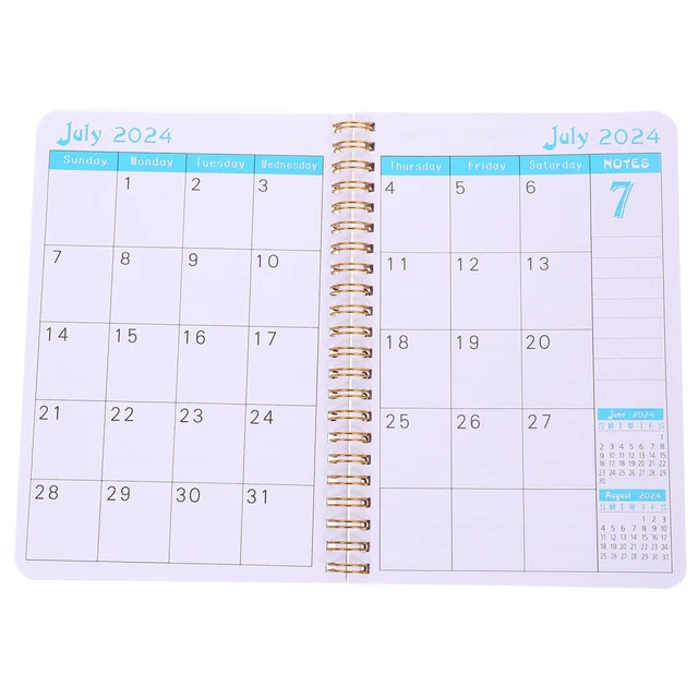 2024 AGENDA BOOK Planner Notebooks Academic Year Daily Use Pads £14.99 ...