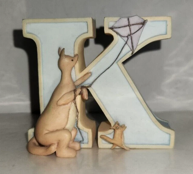 DISNEY CLASSIC WINNIE The Pooh Alphabet Letter A Michel Co Resin EUC disney-classic-winnie-the-pooh-alphabet-letter-a-michel-co-resin-euc