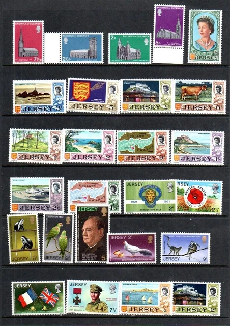 (C179) JERSEY EARLY Qeii Mostly Mnh 3 Scans Uk Freepost £1.99 - PicClick UK
