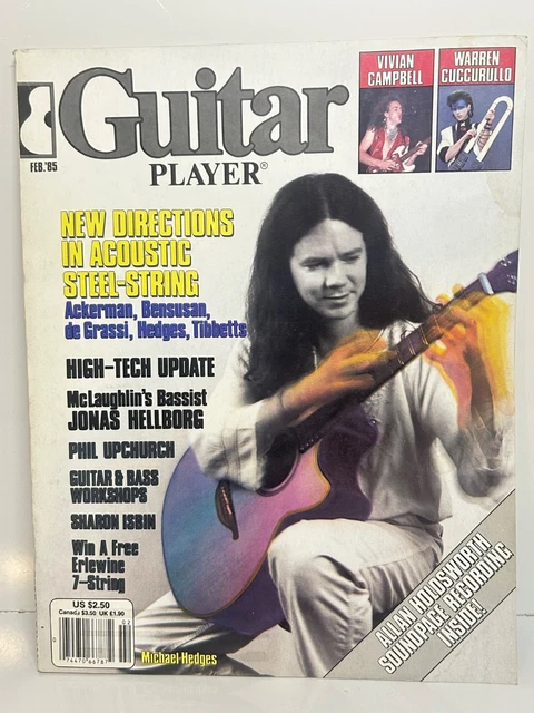 GUITAR PLAYER MAGAZINE February 1985 Michael Hedges Vivian Campbell ...