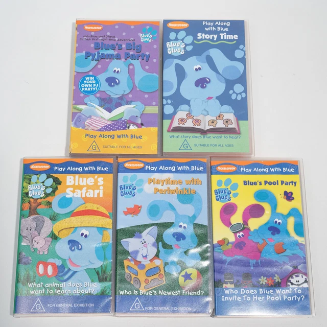 BLUE'S CLUES VHS Tape Bundle x5 Pool Party PAL Nickelodeon - Good ...