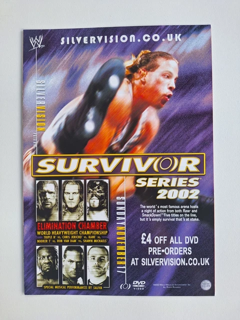 2002 WWE WWF MEGA MAIL Catalogue SILVERVISION VHS DVD ECW RVD £9.99 ...