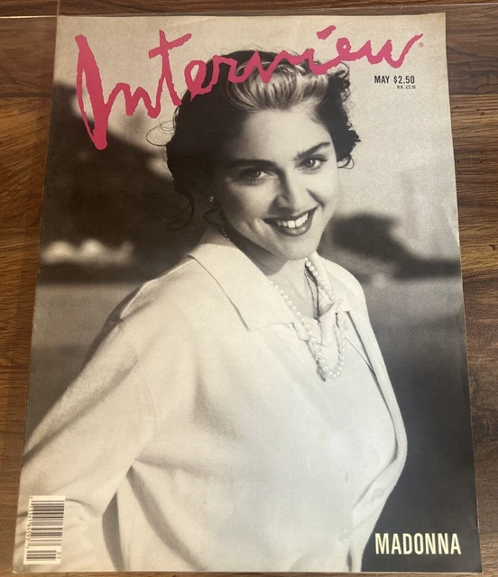 ANDY WARHOL'S INTERVIEW Magazine Madonna Cover 1989 May - Very good ...