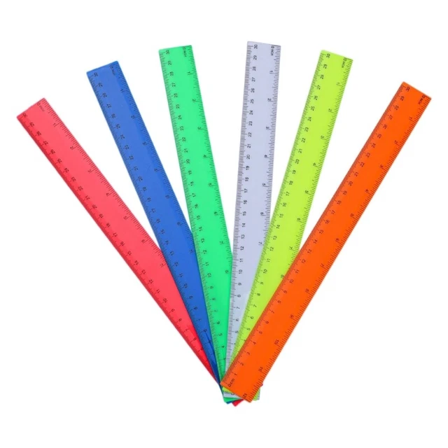 DOUBLE SCALE DRAWING Ruler Math Ruler Measuring Tool, for Student ...