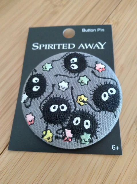 STUDIO GHIBLI SPIRITED Away Soot Sprites Embroidered Button Pin EUR 12 ... STUDIO GHIBLI SPIRITED Away Soot Sprites Embroidered Button Pin EUR 12 ...