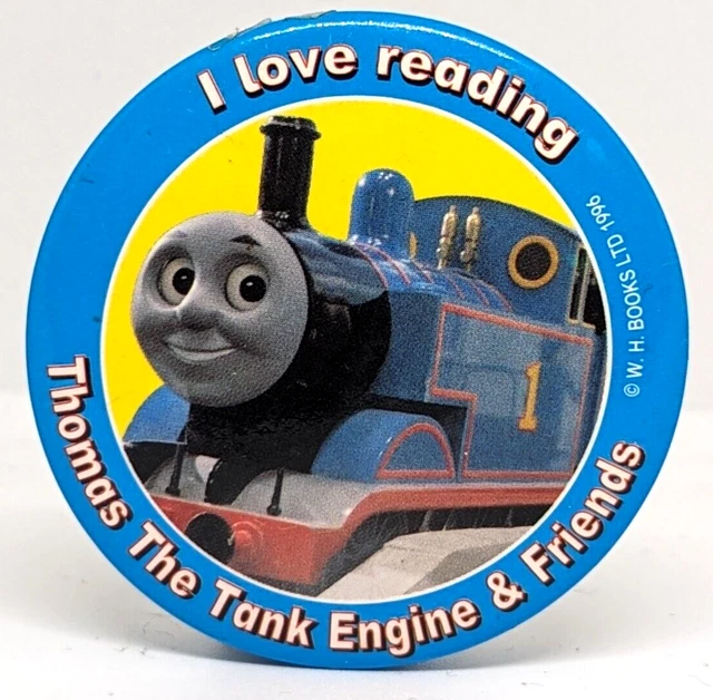 VINTAGE OG THOMAS TANK ENGINE FRIENDS Reading Books I Love 1996 Badge ...