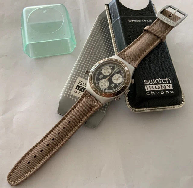 ORIGINAL SWISS MADE Swatch Irony Chrono MENGEDENGA ungetragen VINTAGE EUR 195,08 - PicClick FR