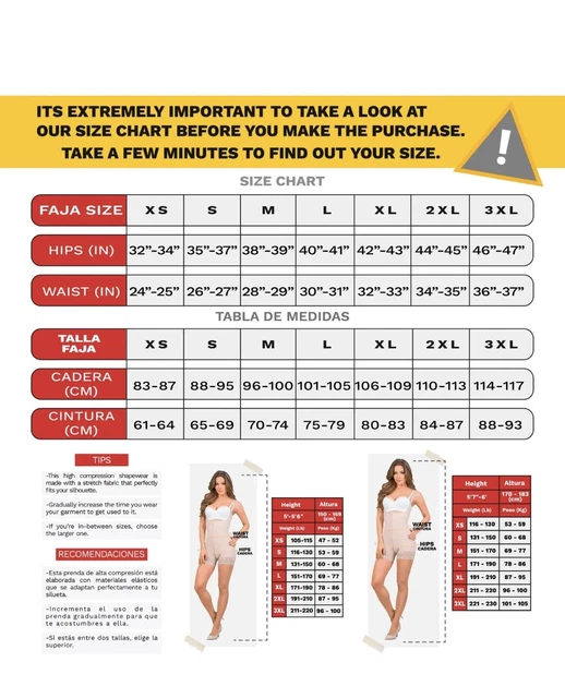 FAJAS COLOMBIANAS POST-SURGERY Compression Girdle Tummy Control Maria E ...