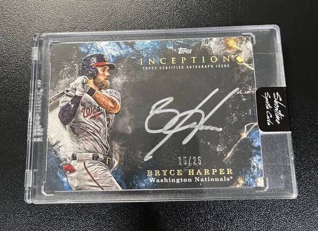 BRYCE HARPER 2018 Topps Inception Auto #SS-BH Signatures argentées #d ...