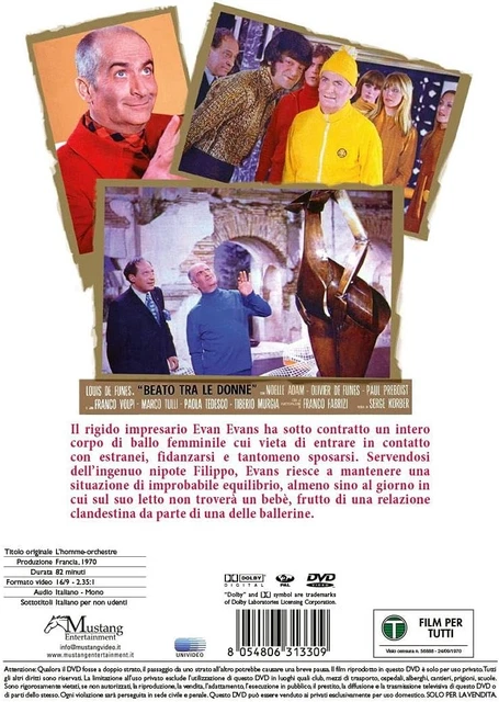 BEATO TRA LE Donne - Ed. Mustang (DVD) De Funes L. Adam De Funes O. $25 ...