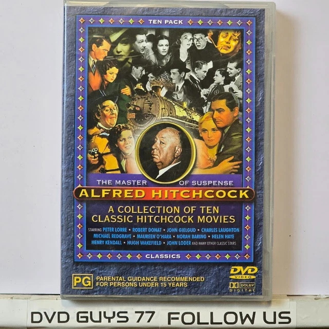 ALFRED HITCHCOCK A Collection Of Ten Classic Hitchcock Movies DVD ...