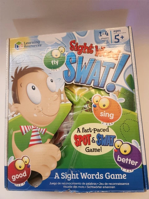 LEARNING RESOURCES SIGHT Word Swat Educational Sight Words Game 0716 $9 ...