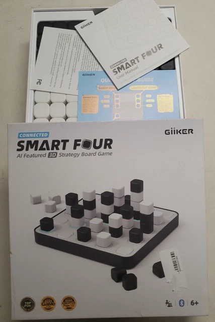 SMART FOUR CONNECTED Giiker 3D Strategy AI Board Game Opened by me ...