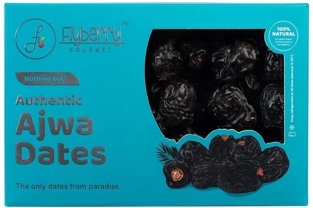 FLYBERRY GOURMET PRIME Qualität Ajwa Datteln Khajoor 400 Gramm Packung ...