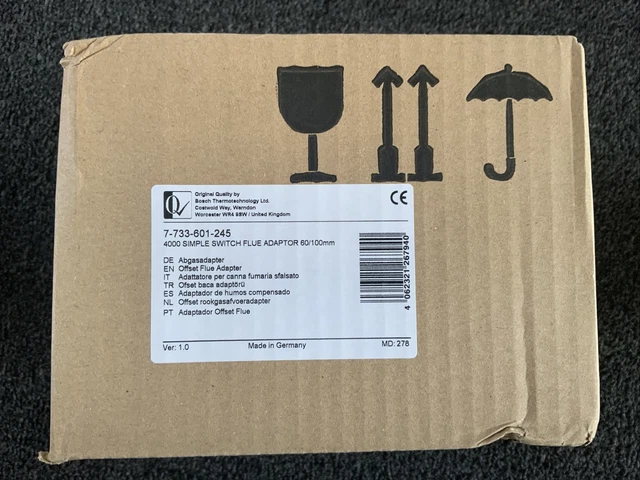 WORCESTER GREENSTAR 4000 Simple Switch Flue Adapter 60/100mm £22.50 ...