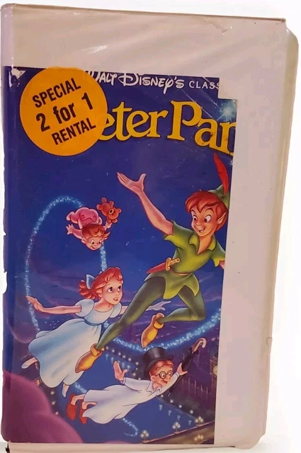 RARE PETER PAN Walt Disney Classic Original Edition VHS 1990 $8.99 - PicClick CA