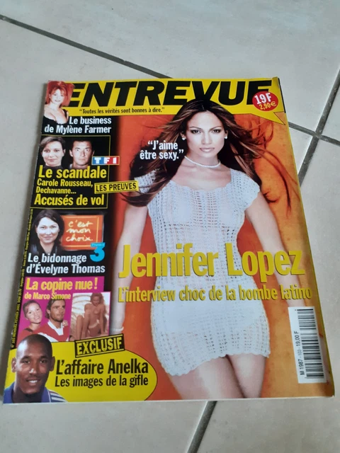 MAGAZINE ENTREVUE 103 jennifer lopez anelka mylene farmer EUR 5,00 ...