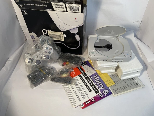 SONY PLAYSTATION PS1 mini console slim unica aperta, tutti i contenuti ...