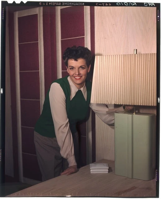 Jane Russell Raro Vintage 1950 S Foto Shoot At Hogar Original 4x5