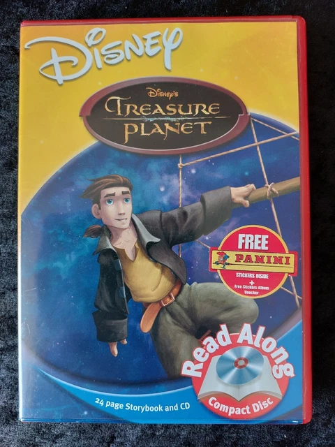 DISNEY'S TREASURE PLANET Read Along Cd & Book & Sealed Pack Of Panini ...
