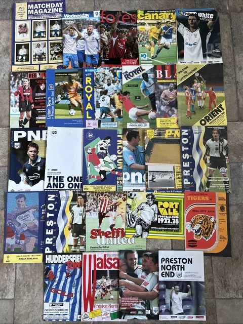 JOB LOT PRESTON North End Football Programmes £3.00 - PicClick UK
