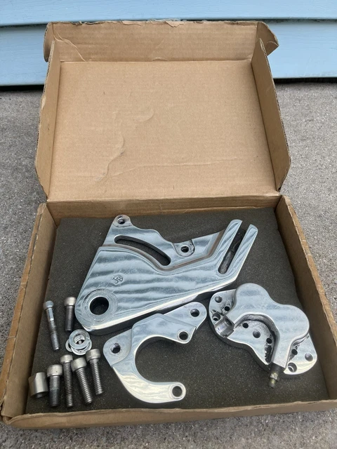 HARLEY DAVIDSON POLISHED JB JAY BRAKE CALIPER Front Rear Mount Chopper ...