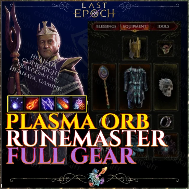 LETZTE EPOCHE 🙂 Plasma Orb Runemaster 🙂 Mage Full Gear Eq 🙂 Zyklus ...
