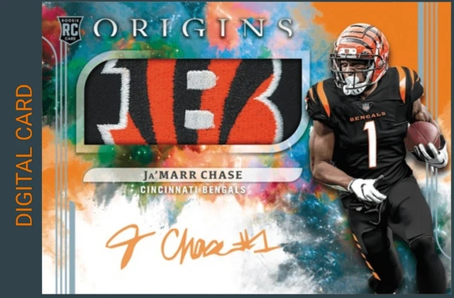 CARTE RECRUE PATCH automatique Ja'marr Chase 2021 Origins EUR 14,24 ...