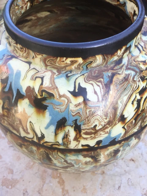 IMPORTANT VASE PICHON à Uzès, terre mêlée, circa 1890 EUR 50,00 ...
