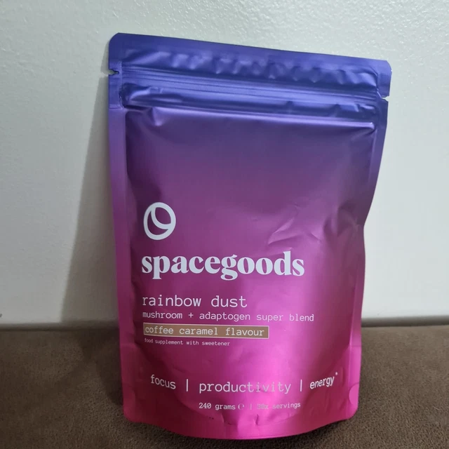 SPACEGOODS RAINBOW DUST Coffee Caramel Flavour 240g brand new unopened ...