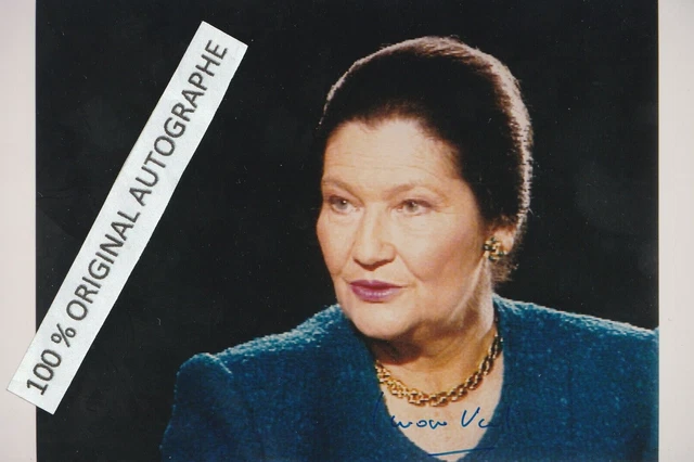 SIMONE VEIL: SIGNATURE French President Européen /Autograph Original ...