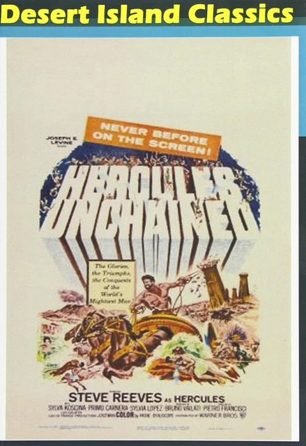 HERCULES UNCHAINED (DVD) Steve Reeves Sylva Koscina Sylvia Lopez (US ...