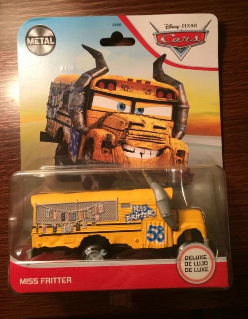 DISNEY PIXAR CARS 3 Miss Fritter School Bus diecast 1:55 new 2021 Rare ...