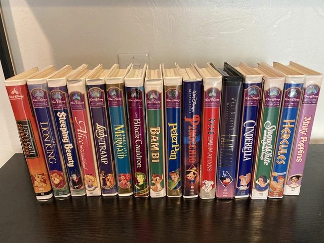 DISNEY VHS LOT - Masterpiece Collection - 16 TapesTotal $31.37 ...