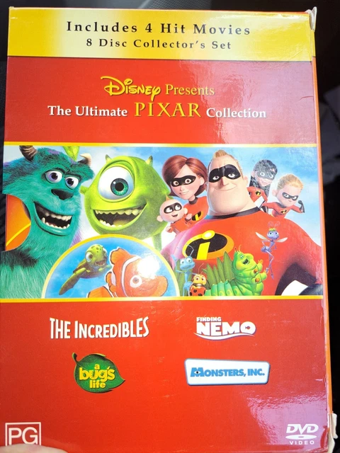 DISNEY ULTIMATE PIXAR Collection - 4 double-DVD box set - region 4 $19. ...