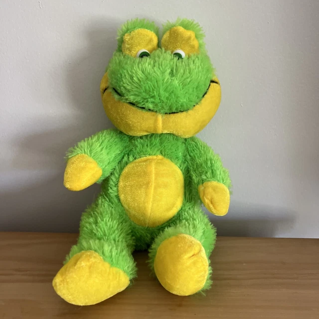 KELLYTOY GREEN YELLOW Frog Plush 12” Stuffed Animal £11.10 - PicClick UK