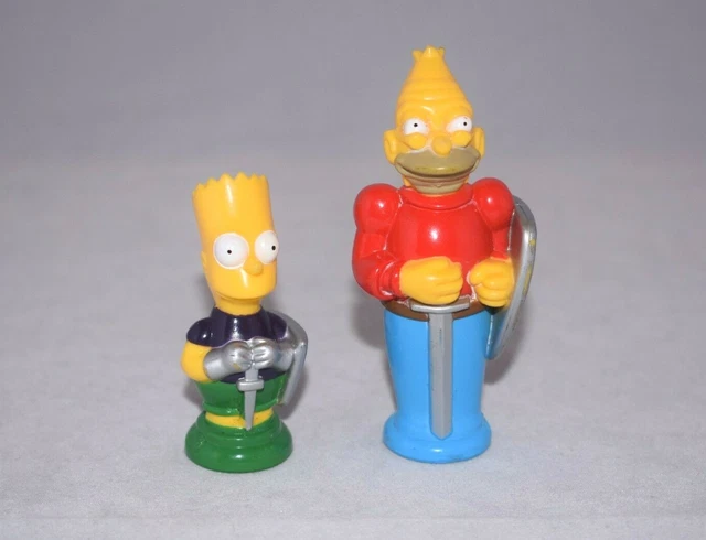 THE SIMPSONS 3D Chess Bart Pawn and Grandpa Rook Replacement Pieces ...