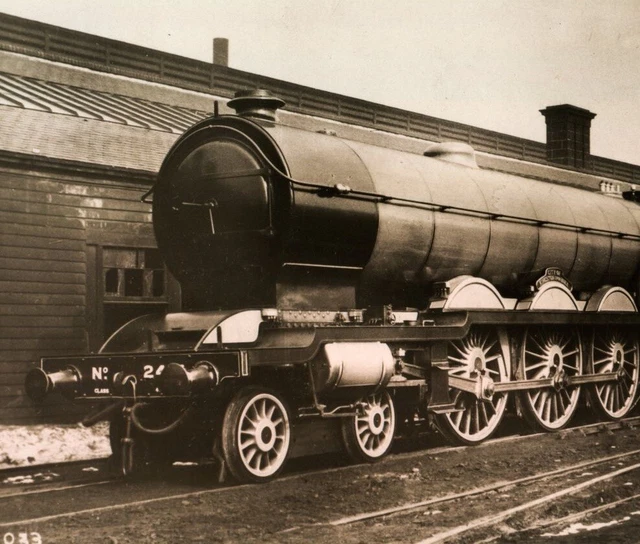 LNER 4-6-2 2401 locomotive steam train RPPC photograph postcard railway ...