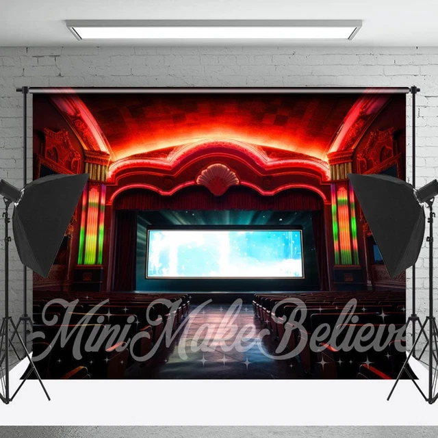 DIM RED LIGHT Grand Theater Stage Photo Backdrop $37.94 - PicClick AU
