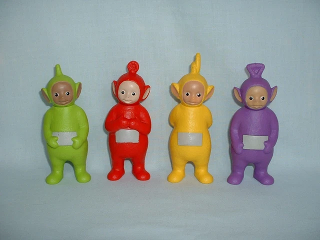 TELETUBBIES SET OF Family Pack Chunky Figures Toys TINKY WINKY/PO/DIPSY ...