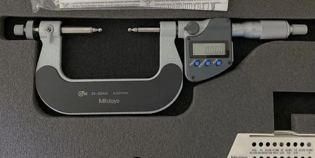 Mitutoyo Mitutoyo Gmb 50mx Digital Micrometer 25 50mm 0 001mm Japanese