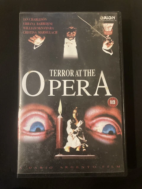 TERROR AT THE Opera VHS Big Box Ex-rental - Orion / Virgin - Cert 18 ...