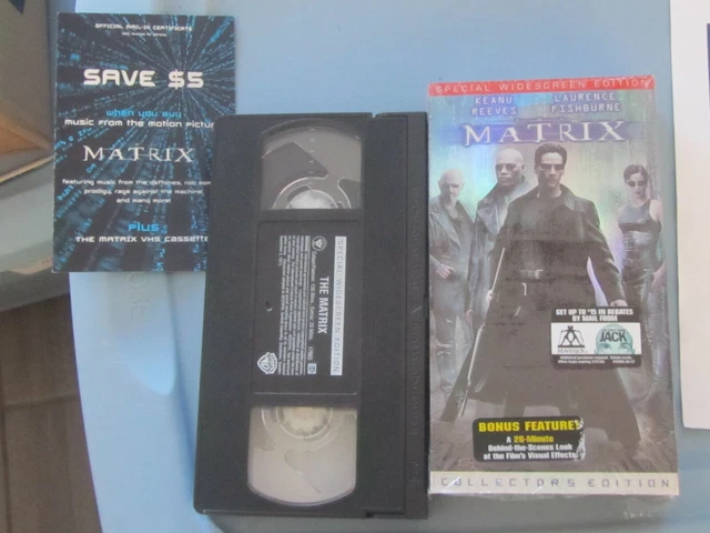 THE MATRIX (VHS, 1999, Collectors Edition) $9.00 - PicClick CA