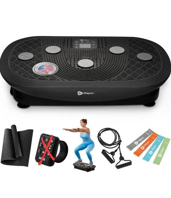 LIFEPRO RUMBLEX PLUS 4D Vibration Plate Exercise Machine – Whole Body ...