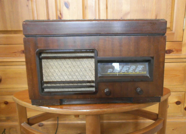 VERY RARE MARCONI RG11A Table Model Radiogram Medium Wave & 78rpm ...
