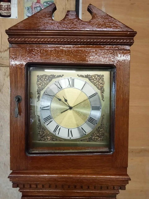 ANTIQUE GRANDFATHER CLOCK with hidden Gun Cabinet £414.68 - PicClick UK